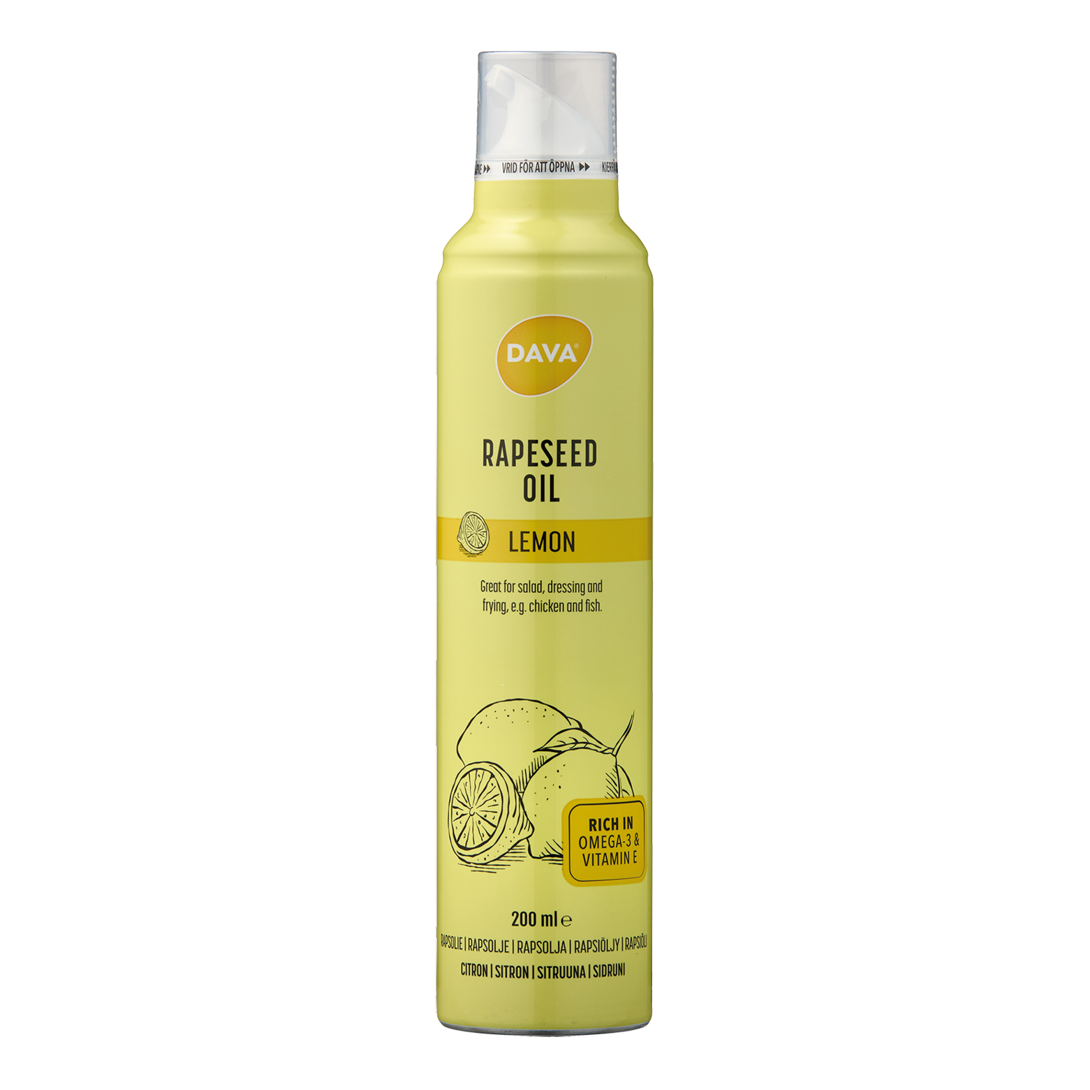 DAVA Rapeseed Oil Lemon 200 ml – DAVA Shop
